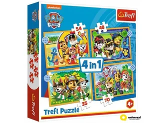 Trefl Puzzle 4 u 1 Patrolne šape