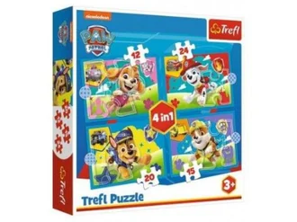 Trefl Puzzle 4 u 1 Patrolne šape