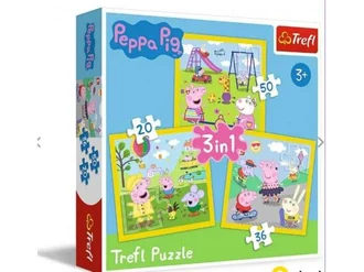 Trefl Puzzle 3 u 1 Pepa Prase