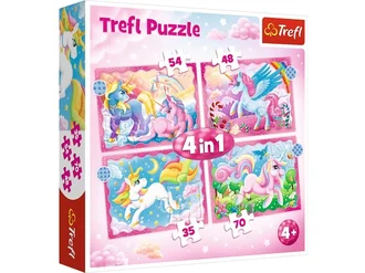 Trefl Trefl Puzzle 4 u 1 Jednorog