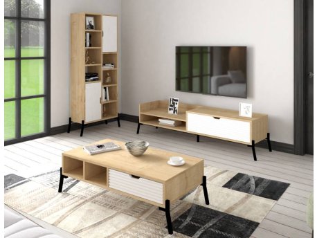 HOME LINE Set za dnevnu sobu Trotse Sapphire Oak White