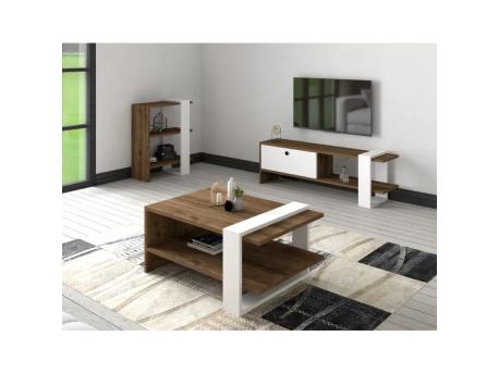 HOME LINE Set za dnevnu sobu Gaye Walnut White