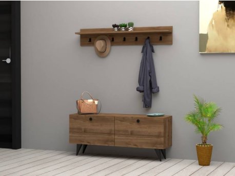 HOME LINE Cipelarnik sa čivilukom Rupa Walnut