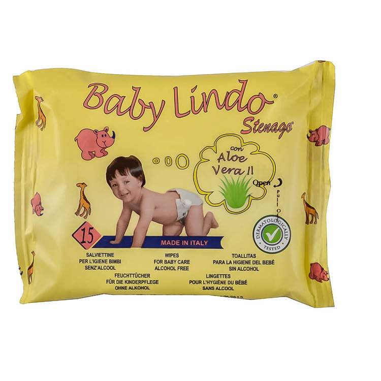 Baby lindo vlažne maramice za bebe aloe vera 15/1