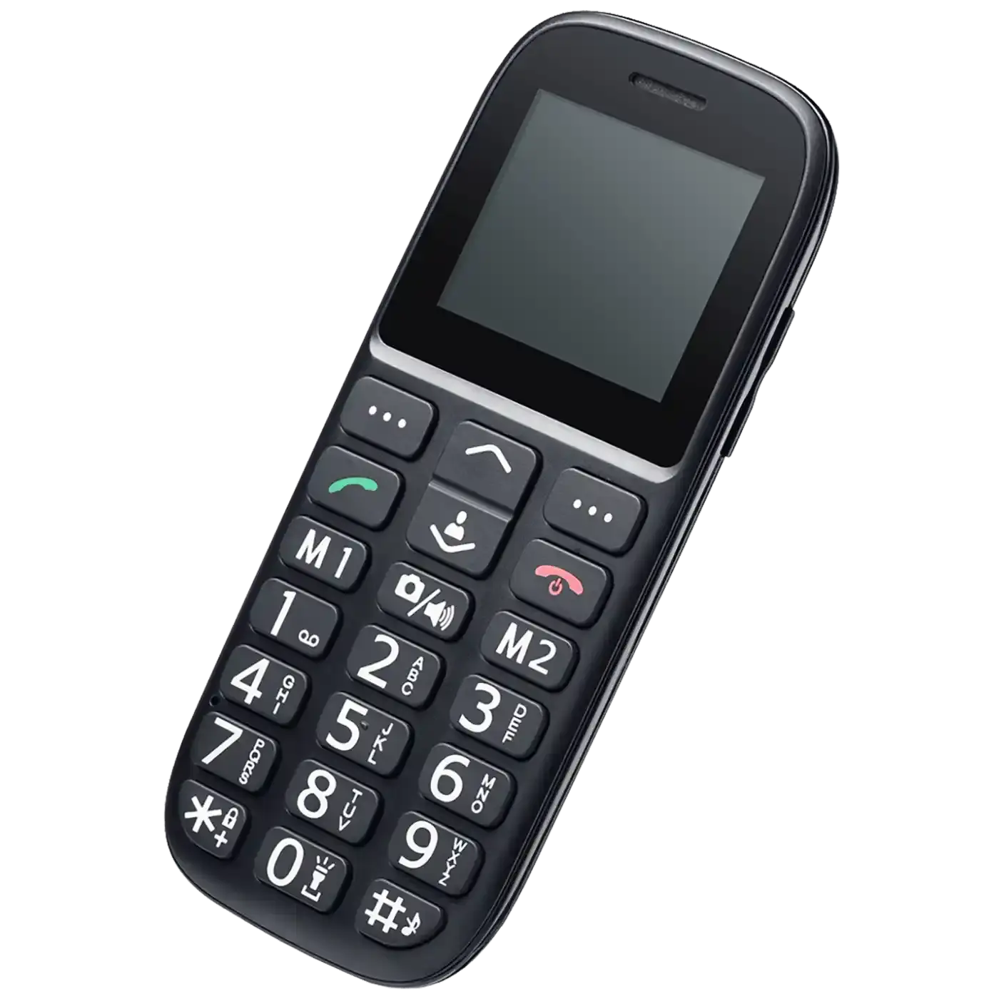 MEANIT Mobilni telefon VETERAN IV Plus, 1.8", Dual SIM, FM radio, BT, crni