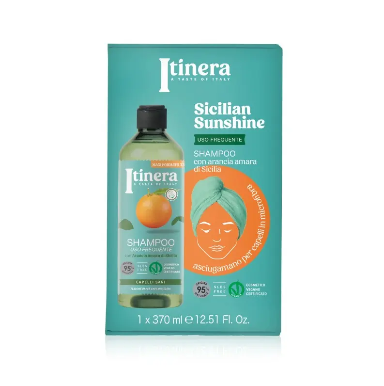 ITINERA Set Šampon i peškir Sicilijansko sunce, 370ml