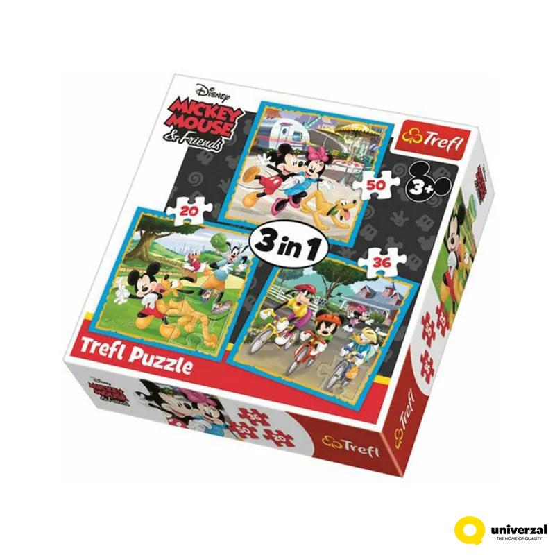 PUZZLE 3 IN 1 MICKEY MAUSE W. T34846