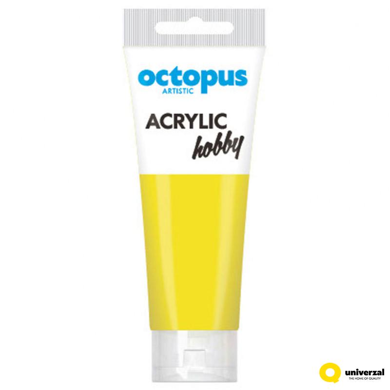 BOJA AKRILNA 75ML OCTOPUS HOBBY LEMON YELLOW 215 UNL-2344