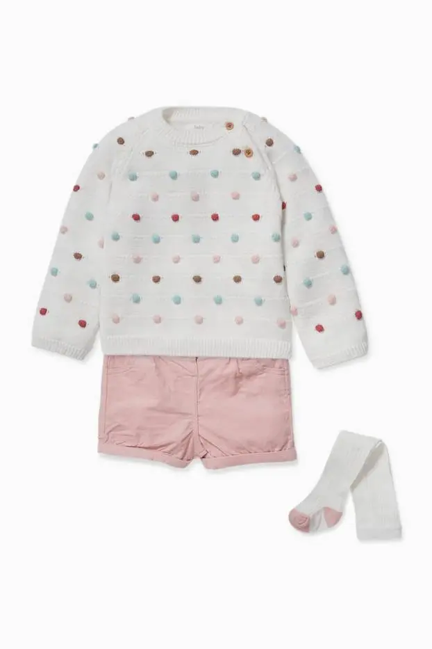 C&A Komplet za bebe, Roze-beli