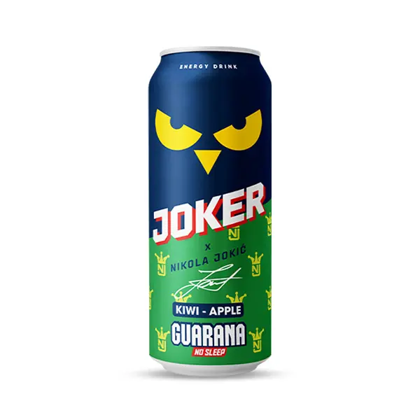 GUARANA Energetsko piće Joker, Ukus kivi i jabuka, 0.5l