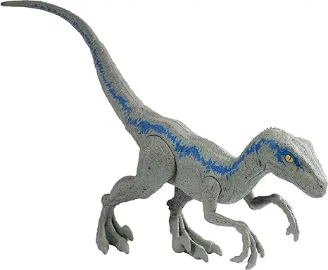 MATTEL Jurassic World Akciona figura Velociraptor blue, 30cm