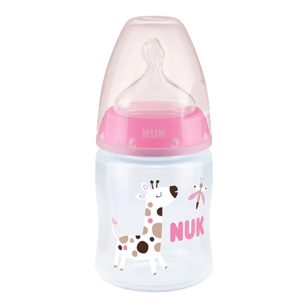 NUK Plastična flašica za bebe, 150ml, Roze