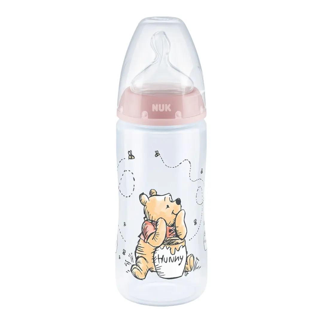 NUK Plastična flašica za bebe, 300ml, 0-6m, Roze