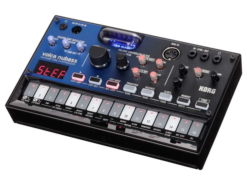 KORG Analogni sintisajzer Volca Nubass, Crni