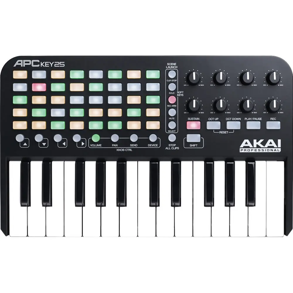 AKAI Kontroler MIDI APC Key 25 MK2, Crni