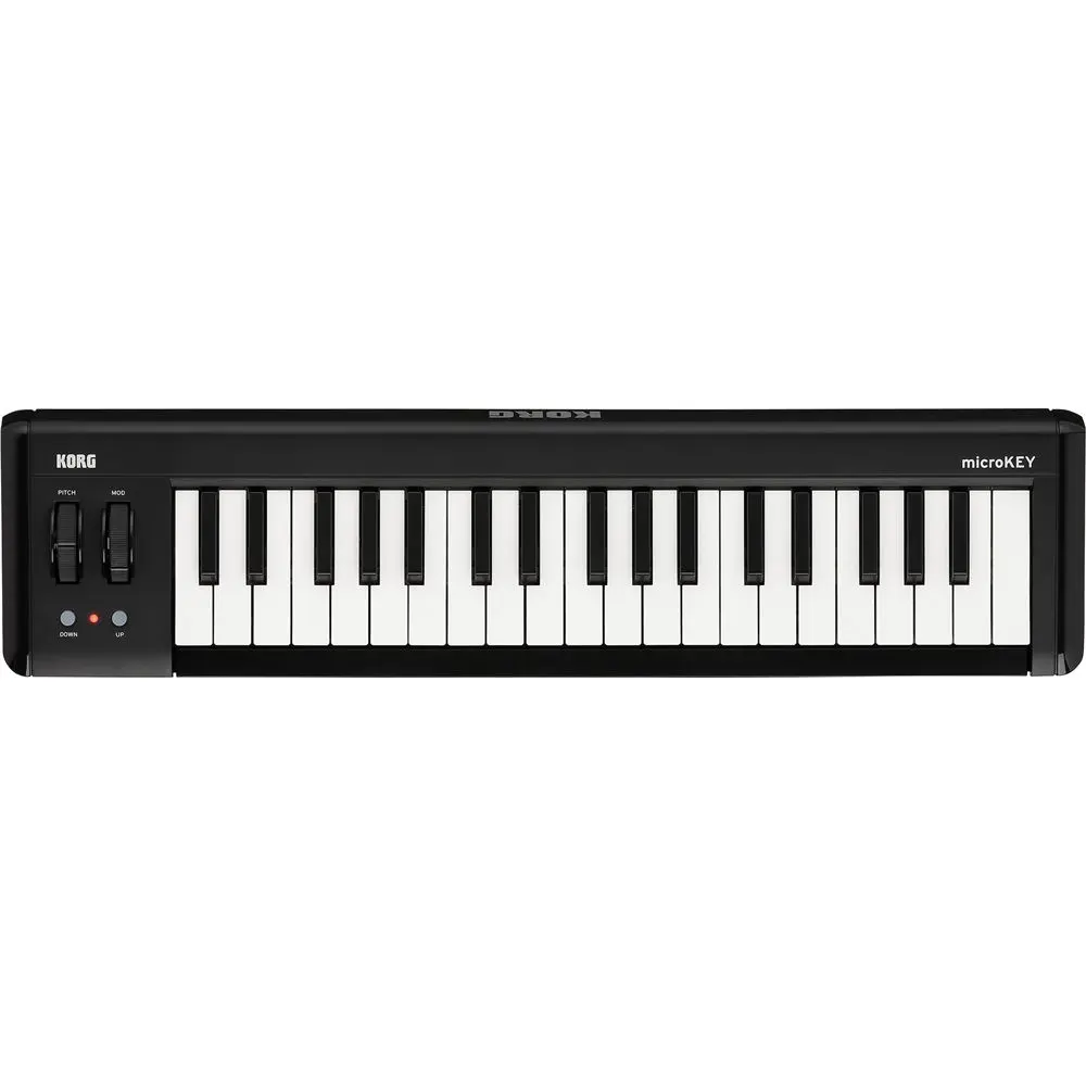 KORG Kontroler Midi microKEY2-37, 56.5x13.9x5.4cm, Crni