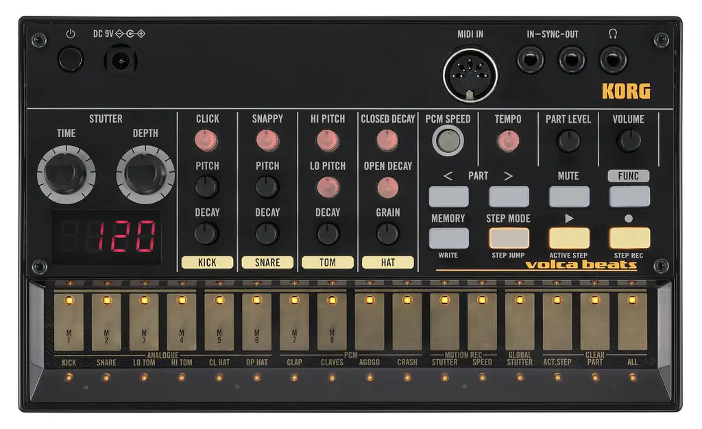 KORG Analogna Ritam mašina Volca beats, Crna