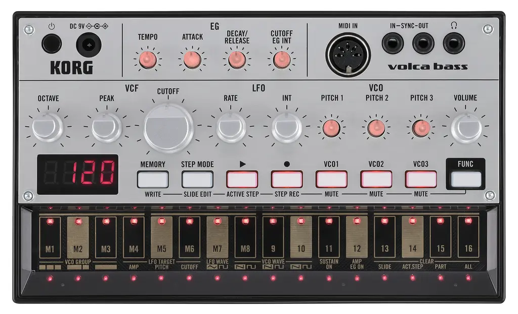 KORG Analogna bas mašina Volca bass Siva