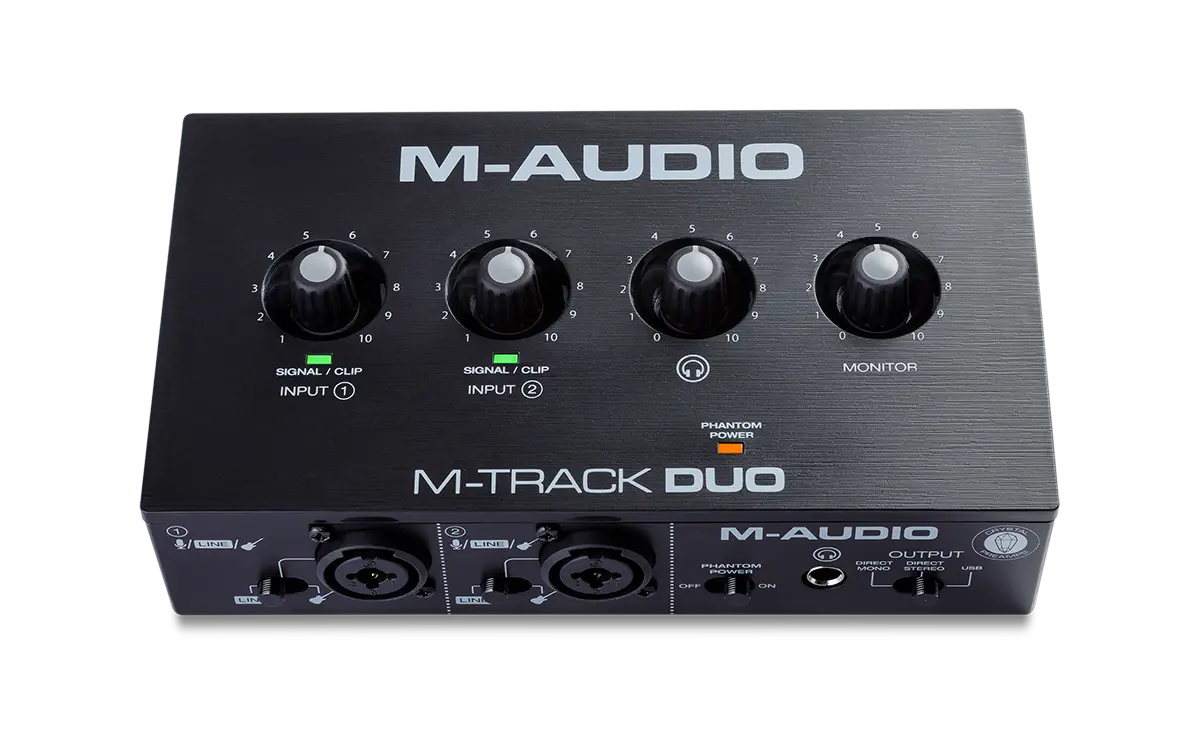 M-AUDIO Dvokanalna USB Zvučna karta M-Track Duo, Crna