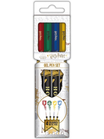 Hemijske olovke Gel set 4 - Harry Potter, Colourful Crest