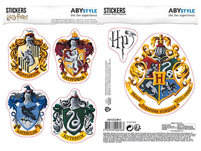 Stikeri set 5 - Harry Potter, Hogwarts Houses