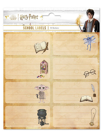 Nalepnice set - Harry Potter, Harry Potter, beige