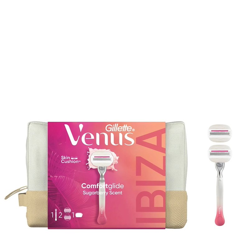 GILLETTE SET VENUS COMFORTGLIDE(BRIJAČ SUGARBERRY+DOPUNE 2 KOM) NESESER