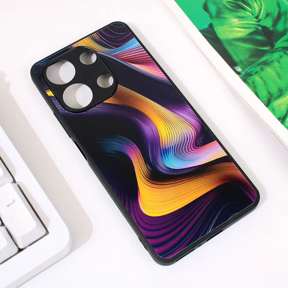 Maska za mobilni telefon Xiaomi Redmi Note 13 4G ABSTRACT, Ljubičasta