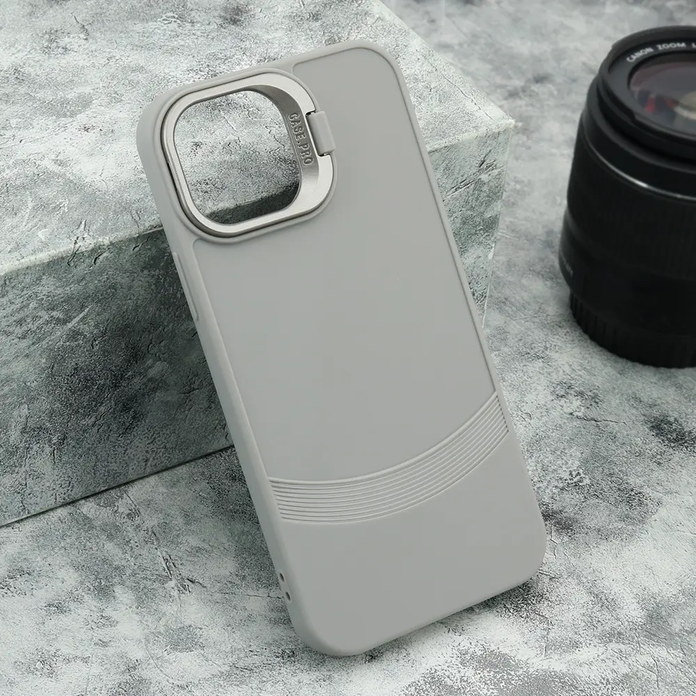 Maska za mobilni telefon iPhone 12 Pro CAMERA HOLDER, Siva