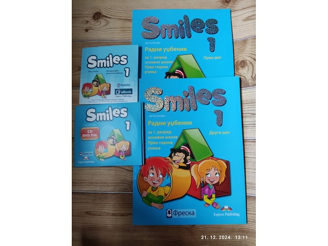 Smiles 1,radni udzbenik prvi i drugi deo