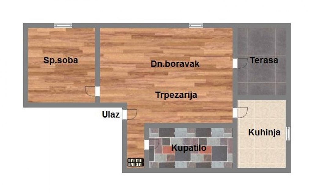 Dvosoban popovica 45m2