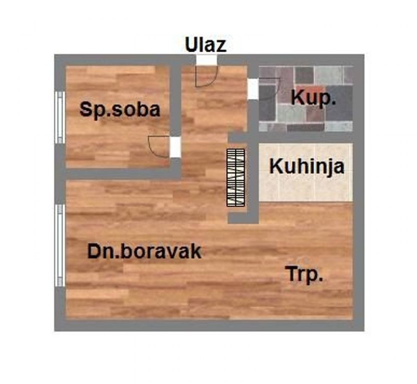 dvosoban karagača izgradnja 47m2