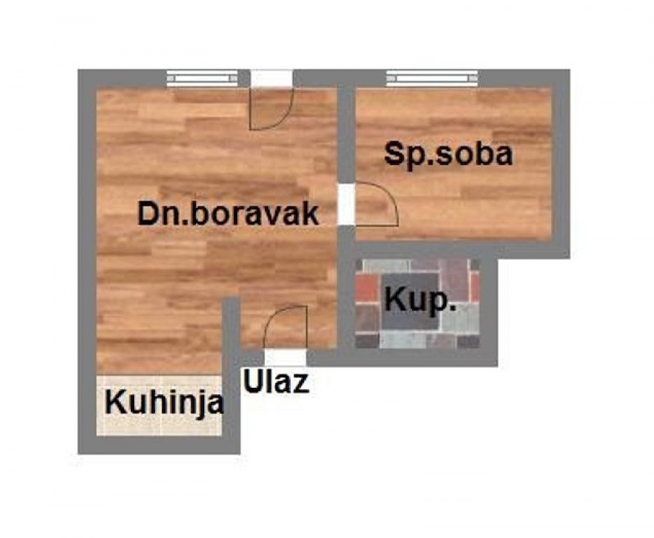 Dvosoban karagača 47m2