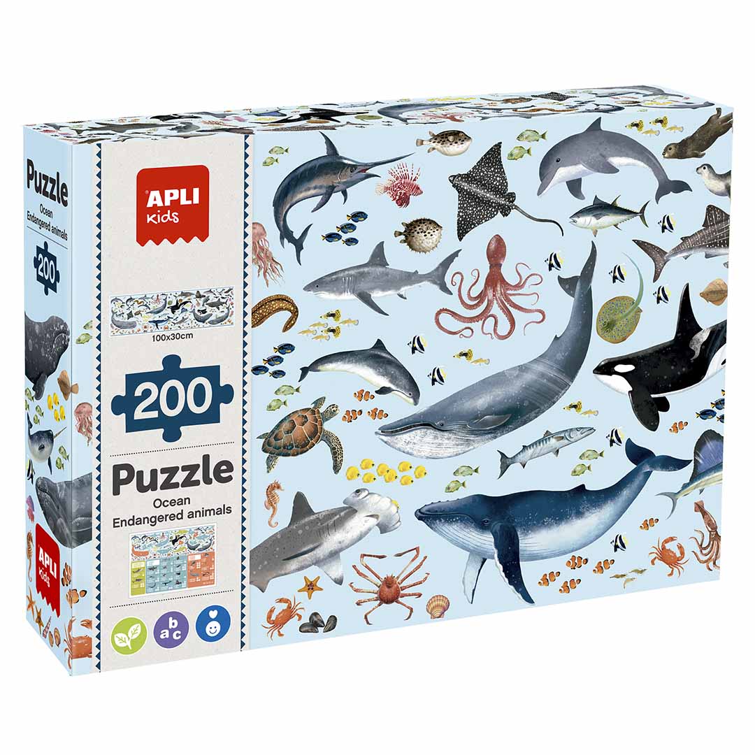 Puzzle - Ugrožene životinje - okean