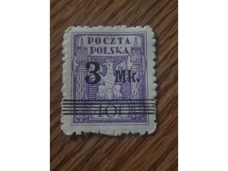 Poljska 1921 **Čista** Preštampana 3 MK