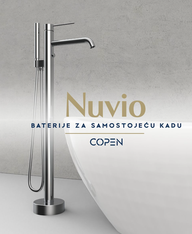 Copen NUVIO podna slavina za kadu Chrome 900