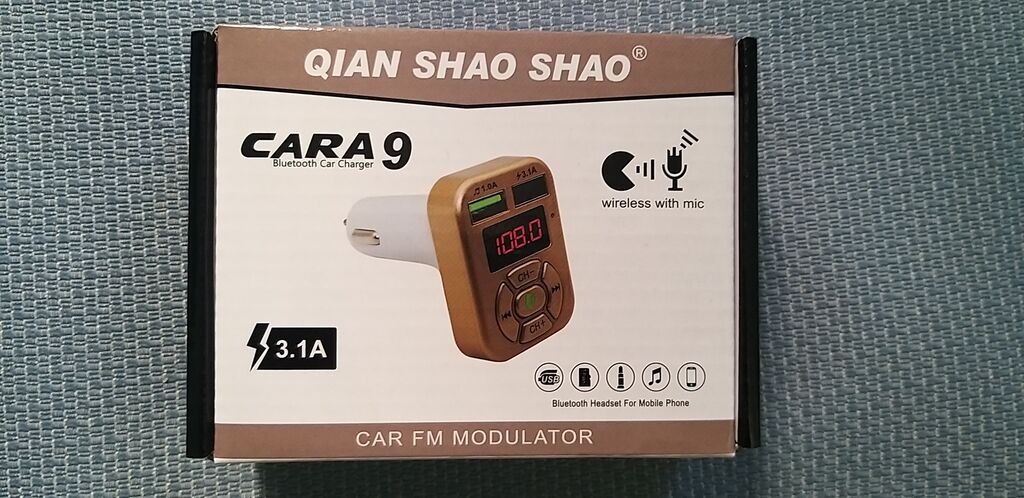 Transmiter Fm transmiter bluetooth CAR A9 Sve u jednom Fm transmiter