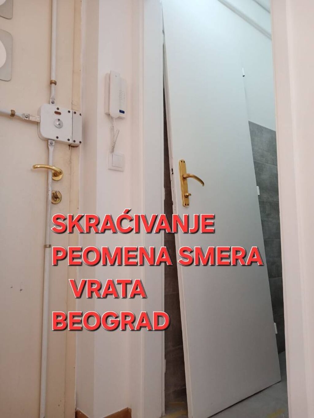 Skraćivanje sečenje vrata dolazak rad na licu mesta Promena smera