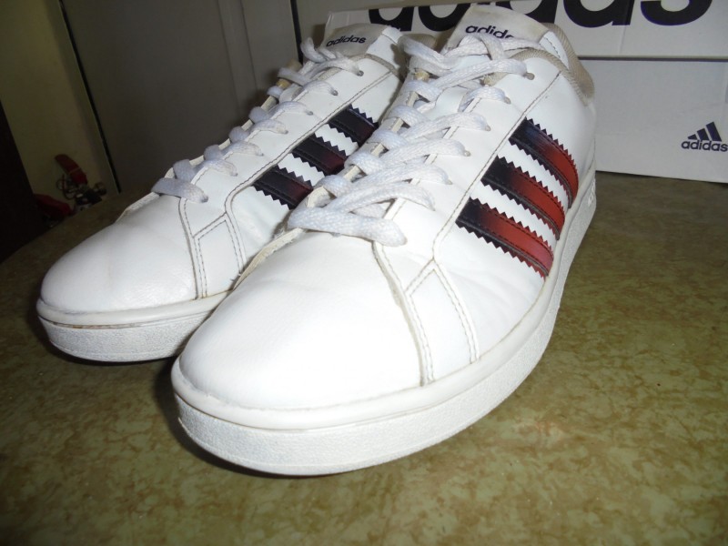 ORIGINAL KOŽNE PATIKE *ADIDAS*, BELE, VEL. 43 1/3