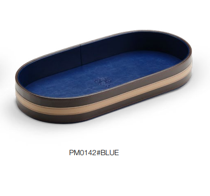 Pozzi Milano Oval Leather Tray – Poslužavnik