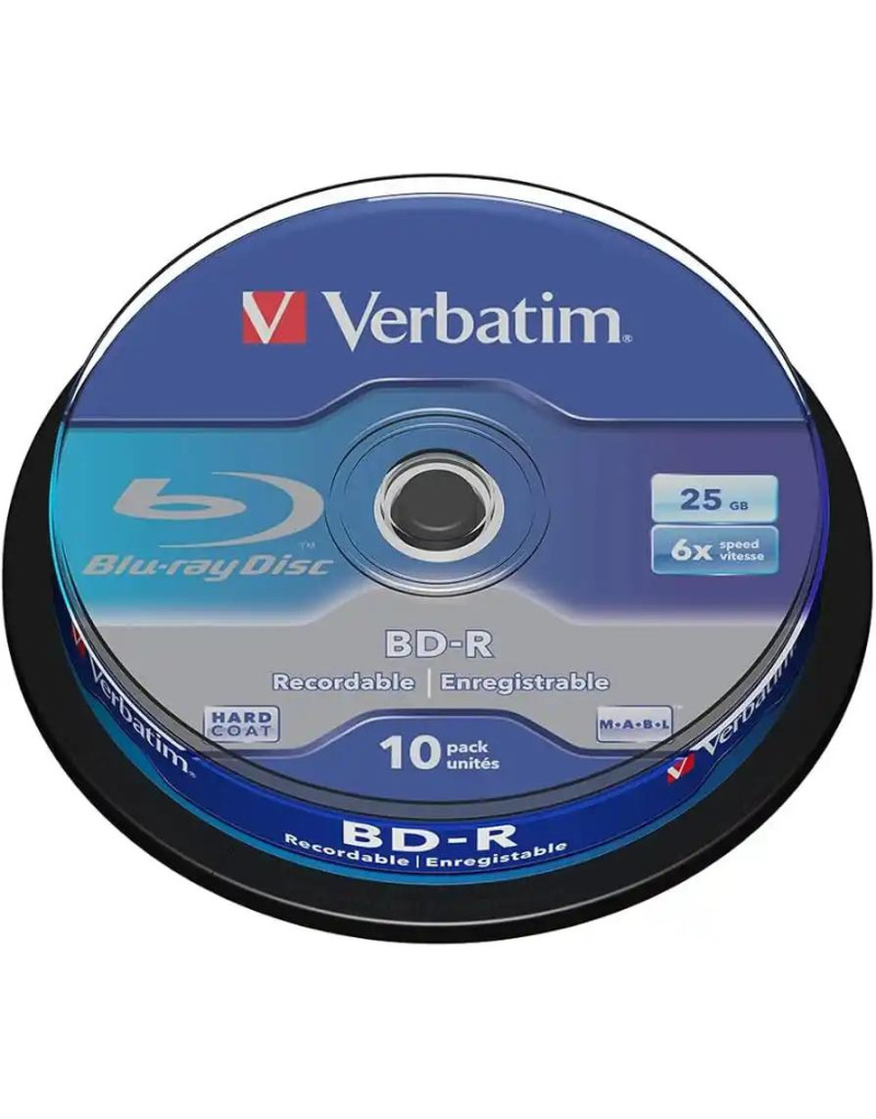 Blue-Ray Verbatim 25GB 1/10 6x/zvono