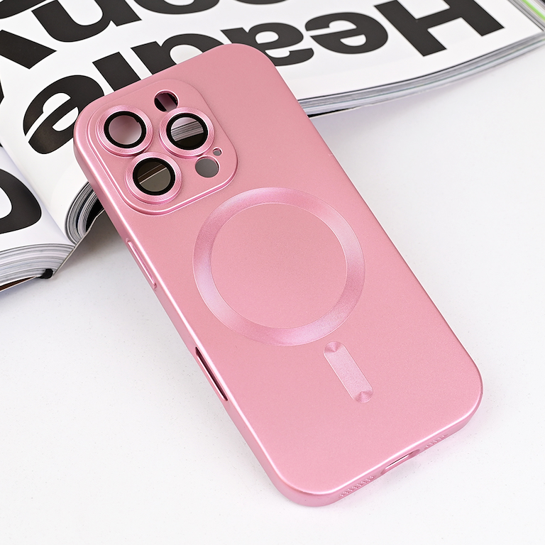 Zastitna maska (futrola) Magsafe Chrome - iPhone 16 Pro roze