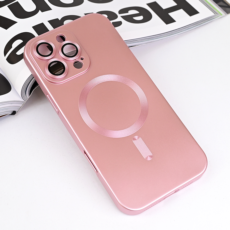 Zastitna maska (futrola) Magsafe Chrome - iPhone 16 Pro Max 6.9 roze