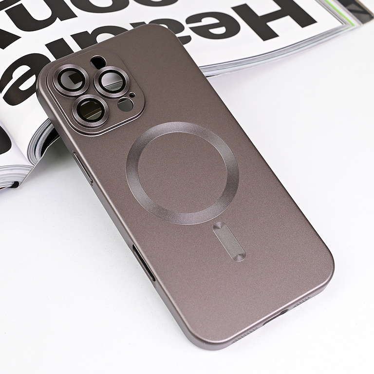 Zastitna maska (futrola) Magsafe Chrome - iPhone 16 Pro Max 6.9 siva
