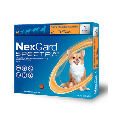 NexGard SPECTRA® XS za pse 2-3,5 kg