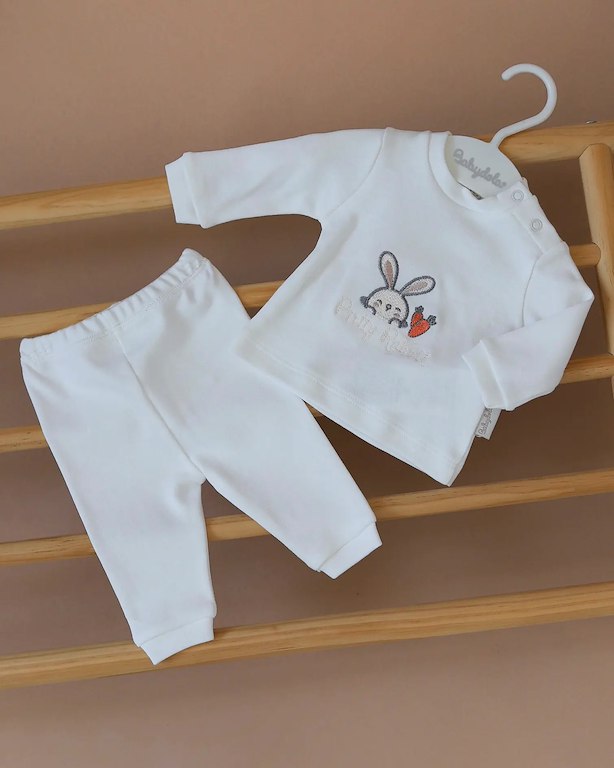 Dvodelni kompletić BabyDola „Zeka“ (beli)