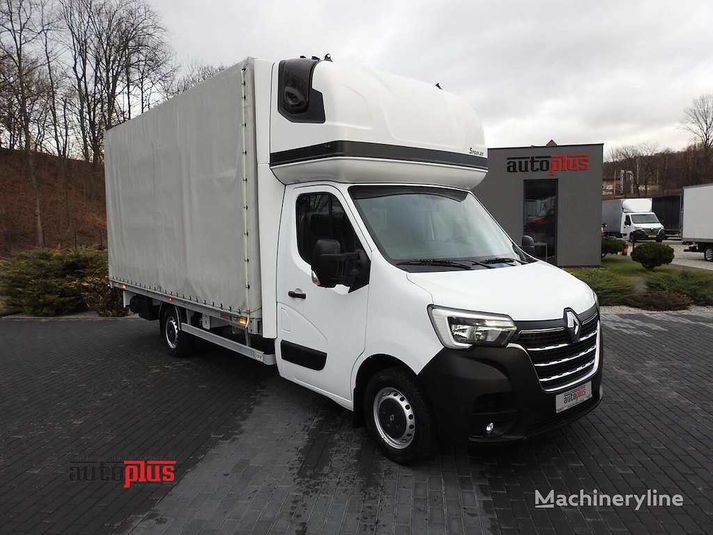 Renault MASTER PLANDEKA 10 PALET WEBASTO TEMPOMAT KLIMATYZACJA LEDY PNEU kamion s ceradom < 3.5t