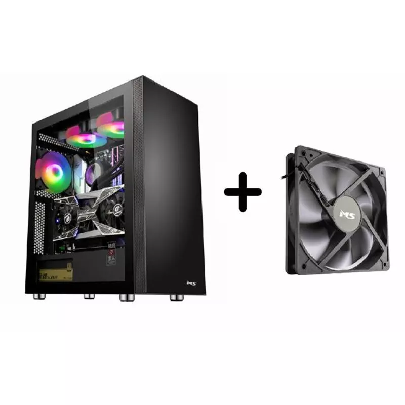 KUĆIŠTE MS ARMOR V500 GAMING + 3x VENTILATOR ZA KUČIŠTE M120