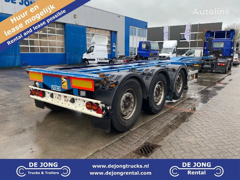 D-Tec FT-LS-S / Flexi Trailer / 3x Extendable 45FT / 1x Lift Axle / SA poluprikolica za prevoz kontejnera