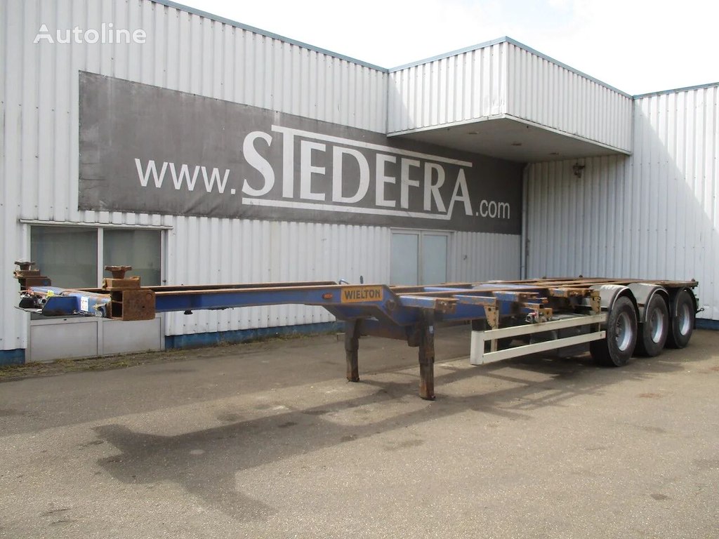 Wielton NS34 , Container Trailer , 3 ROR axle , Drum brakes , Air Suspen poluprikolica za prevoz kontejnera